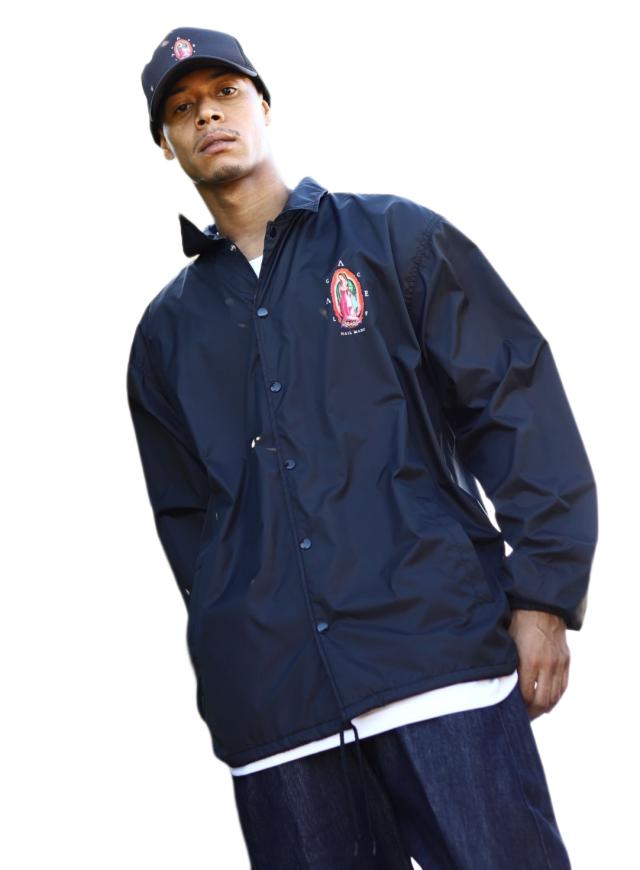 ACEFLAG アウター 長袖 コーチジャケット ブルゾン メンズ 緑/黒