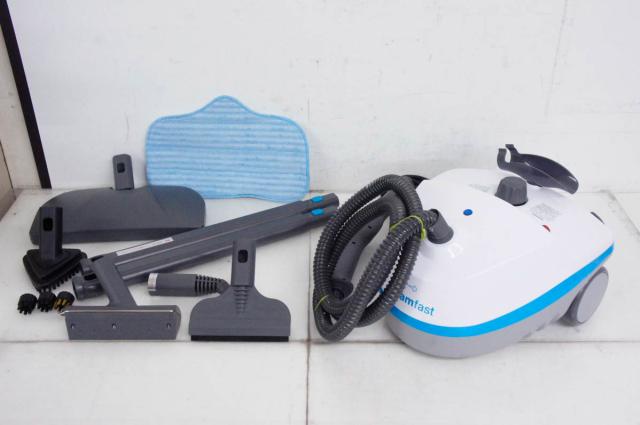 【中古】SteamFastスチームファースト 家庭用スチームクリーナー SF-370WHDIR 除菌 掃除 高温スチーム