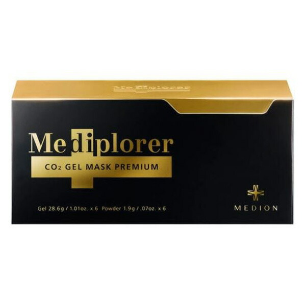 メディプローラー CO2ジェルマスク プレミアム 6回分（専用カップ・スパチュラ無し） 店販用  Mediplorer 炭酸パック  二剤式