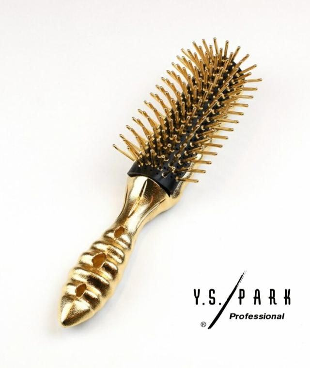 YS パークメタルクッションブラシ YS-LAP/MG ゴールド 特殊加工 髪すべり良い ツヤ プロ仕様 ヘアサロン 24金メッキ