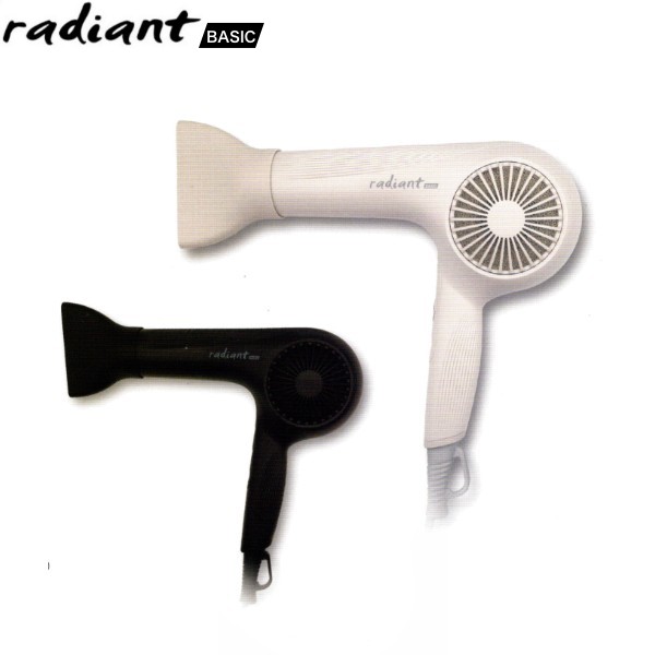 ヘアドライヤー ラディアント ベーシックヘアドライヤー (radiant BASIC hair dryer マイナスイオン 超軽量 サロン プロ プロ用)