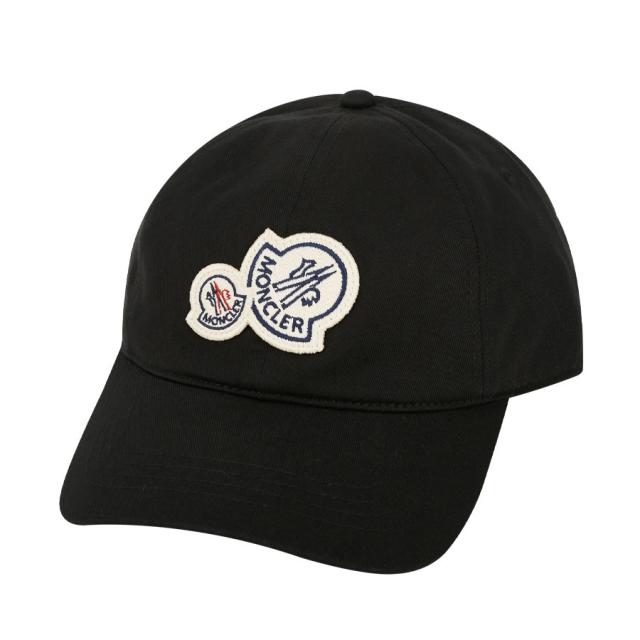 送料無料 77 MONCLER モンクレール 3B00053 04863 ブラック ベースボールキャップ 男女兼用