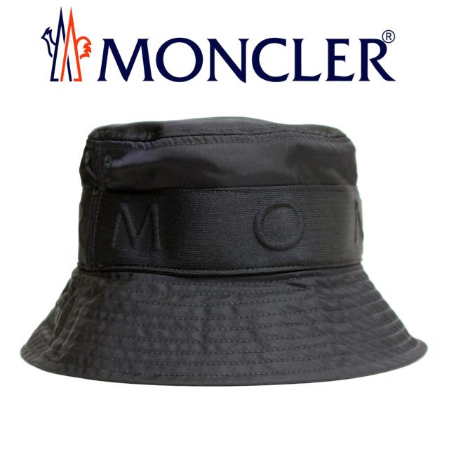 送料無料 3 MONCLER モンクレール 3B77000 53803 ネイビー ロゴ バケットハット 男女兼用