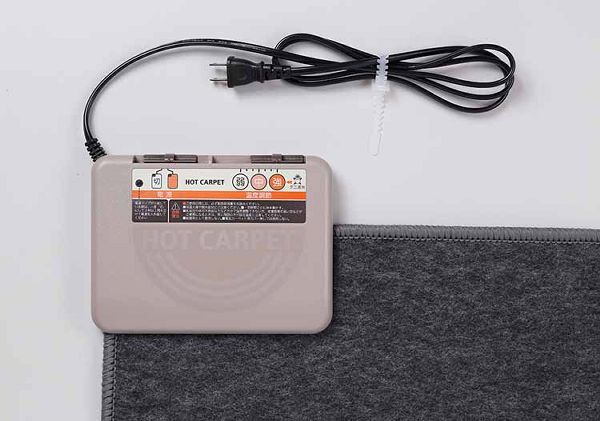 国産電気カーペット 1.5帖 木目 WHC-155KMD ワタナベ工業 ホットカーペット 電気暖房 防寒 フローリング調 お手入れ簡単 ダニ退治 1.5畳 オフタイマー 木目調 日本製 送料無料