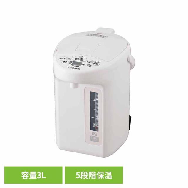 象印VE電気まほうびん CV-TF30-WA 象印マホービン 象印 CVTF30 cv-tf30 ポット まほうびん 保温 白 早い 省エネ 節電 送料無料