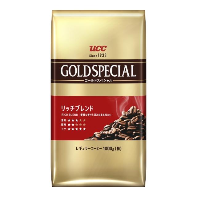 UCC ゴールドスペシャル リッチブレンド 1000g UCC コーヒー レギュラーコーヒー コーヒー豆 ペーパードリップ 上島珈琲 粉 ユーシーシー 大容量 香り コクの通販はau PAY ...