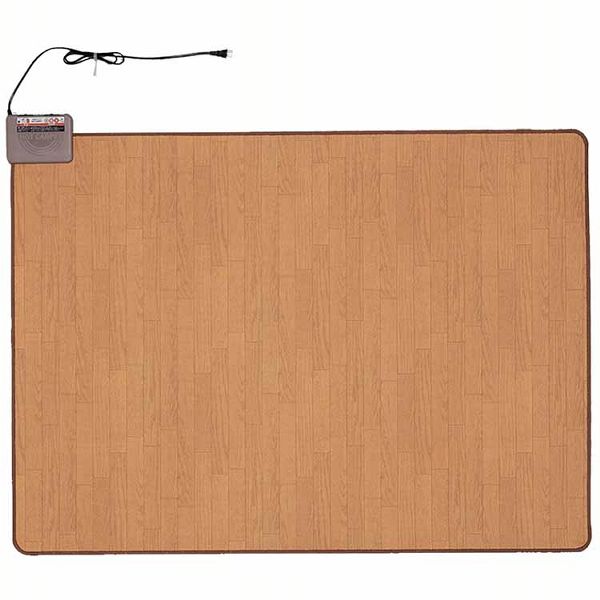 国産電気カーペット 1.5帖 木目 WHC-155KMD ワタナベ工業 ホットカーペット 電気暖房 防寒 フローリング調 お手入れ簡単 ダニ退治 1.5畳 オフタイマー 木目調 日本製 送料無料