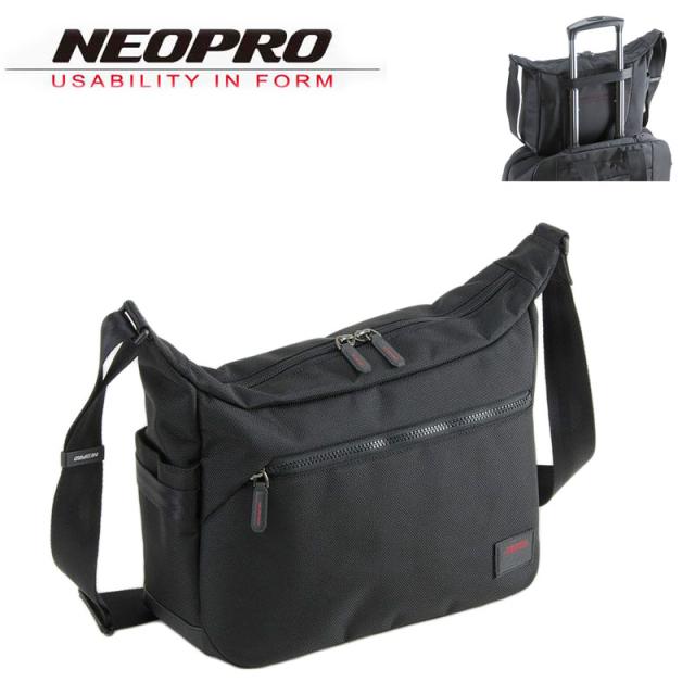 ショルダーバッグ メンズ トラベル ショルダー ブランド NEOPRO ネオプロ 2-113 ループテープ キーハーネス ボトルポケット 旅行 お出掛け お散歩 船型 軽量 エンドー鞄
