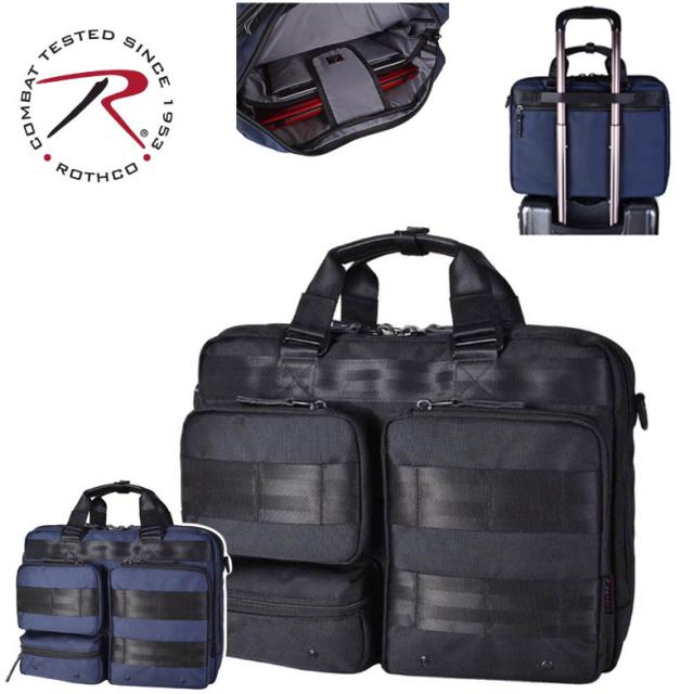 ビジネスバッグ ショルダー 2way 軽量 撥水 ノートPC タブレット対応 ブランド ROTHCO ロスコ 45067 横型 2ルーム メンズ レディース パソコンバッグ 通勤 通学 出張