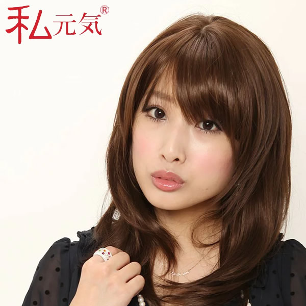 私元気 スイートミディアム M17C9 (送料無料) ウィッグ ミディアム セミロング 女性 かつら フルウィッグ ファッションウィッグ デイリーウィッグ 自然 ナチュラル ライトブラウン 栗色 ナチュラルブラウン ふんわり 人気 レイヤー カール 簡単装着 便利 可愛い おしゃれ