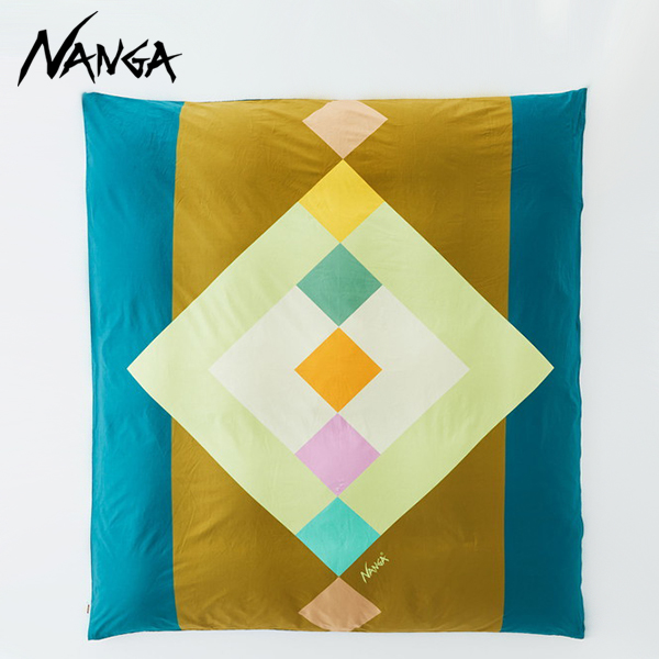DUVET COVER NANGA SQUARE DREAMS ダブル ブライトグリーン D DOUBLE BRIGHT GREEN NZ2254-4F419 N1VQIG74 NANGA