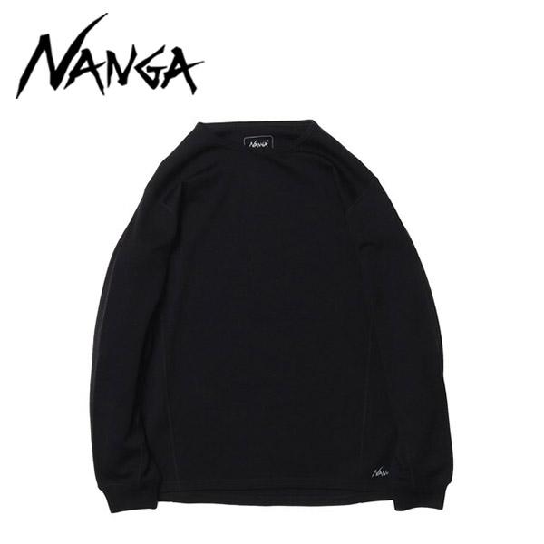 ナンガ MERINO WOOL BASE LAYER L/S TOP BLK L NW2341-1J508 N1MpBKG5 NANGA [メリノウール ベースレイヤー ロングスリーブトップ]