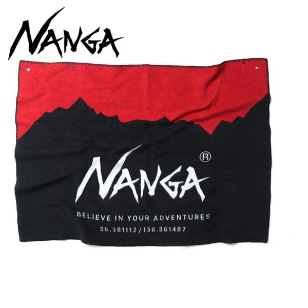 ナンガ FLAME RESISTANT LOGO BLANKET RED×BLK FREE NA2244-3Z406 N1FRG5N5 NANGA フレームレジスタントロゴブランケット