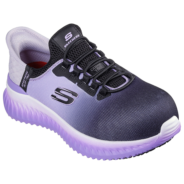 スケッチャーズ ワークシューズ TILIDO-OMBRAY グレー 24.5cm 108152 BKPR SKECHERS レディース [安全靴]