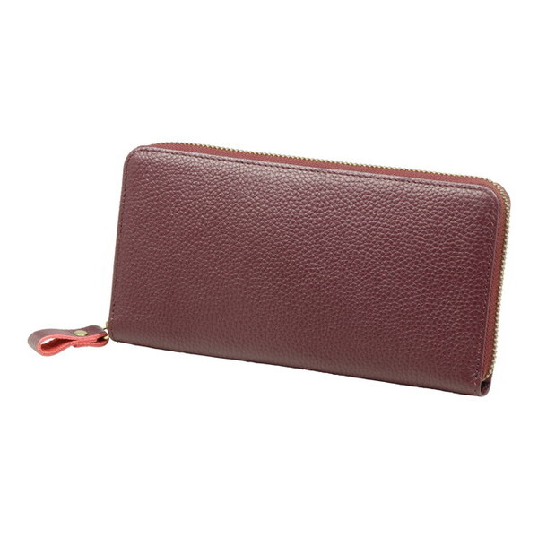 豊岡工房 牛革が分けられる長財布 パープル 377413 小田清