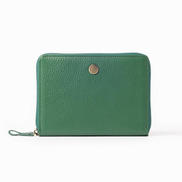 小田清 豊岡工房 牛革パクトお薬手帳ケース グリーン 439033 豊岡工房 牛革コインパクトお薬手帳ケース グリーン 439033 小田清