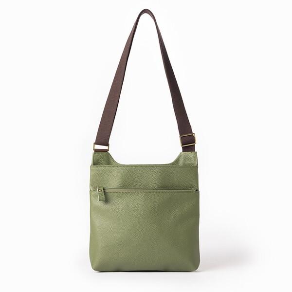 豊岡工房 軽量牛革ボディショルダー オリーブ 438303 小田清