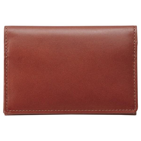 10604603 8140-06 風琴マチ 牛革名刺入れ ブラウン
