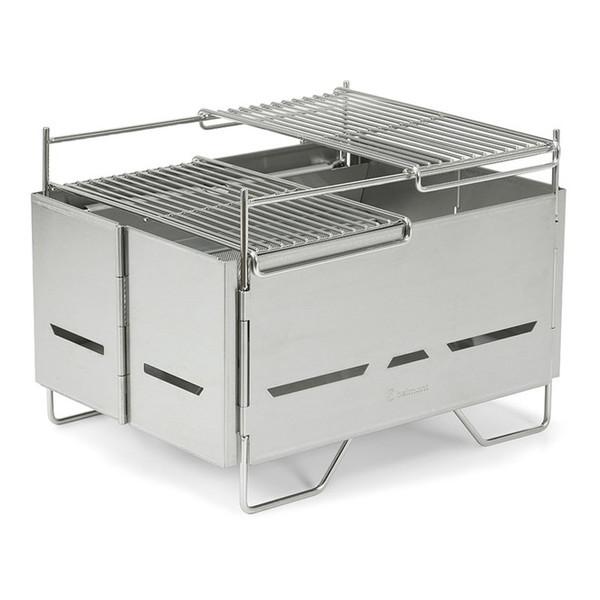 BM485 ステンレス製 折り畳み卓上グリル フォールディンググリル HIGATAMI belmont