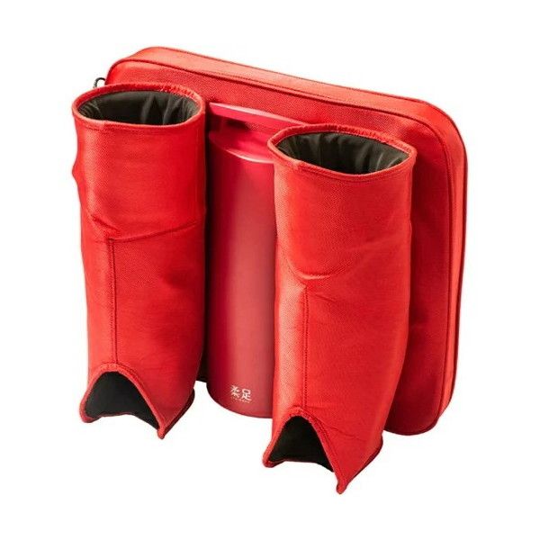 フット マッサージ機 マッサージ 軽量 足 首 TCH-001-FR フレッシュレッド 柔足 TWINS [エアフットマッサージャー]