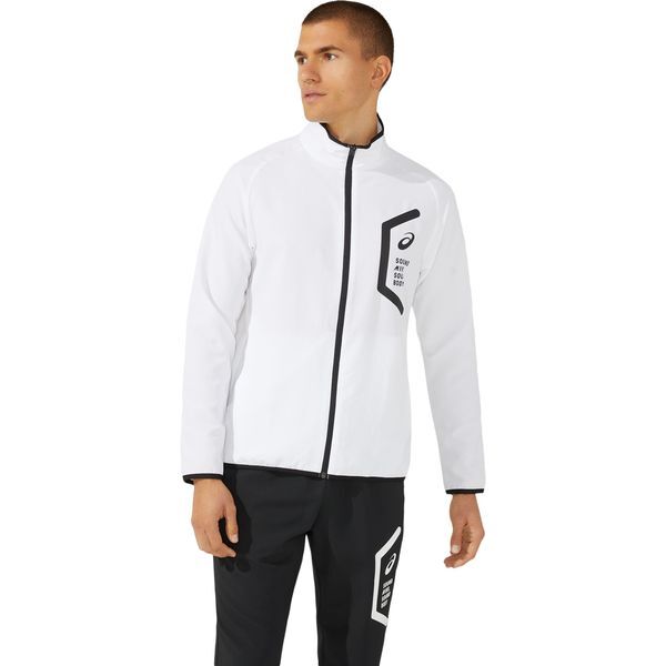 スポーツウエア TEAM HEX DRY CROSS JACKET BRILLIANT WHITE L 2031E052 100 アシックス