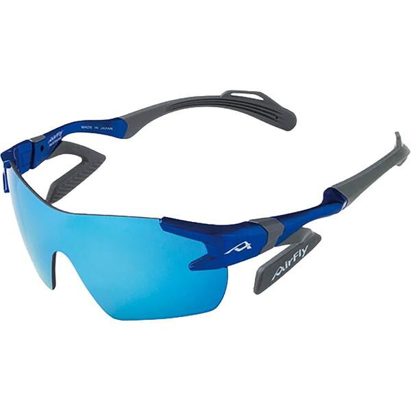 エアフライ AF-901 C-3K 鼻パッドのないスポーツサングラス AF-901 C-3K BLUE フレーム/ブルー、レンズ/ ブルーミラー AirFly ジュニア
