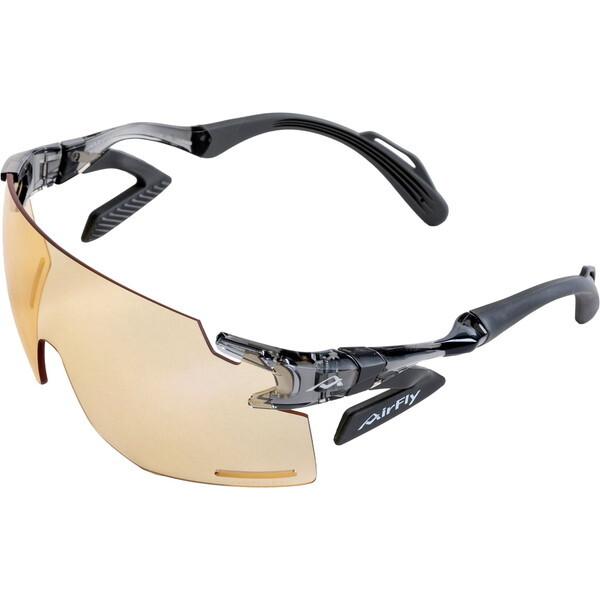 AF-301 AirFly C-34 ID50 鼻パッドがないスポーツサングラス(室内競技向け) フレーム/クリアーアッシュ、レンズ/ライトブラウン