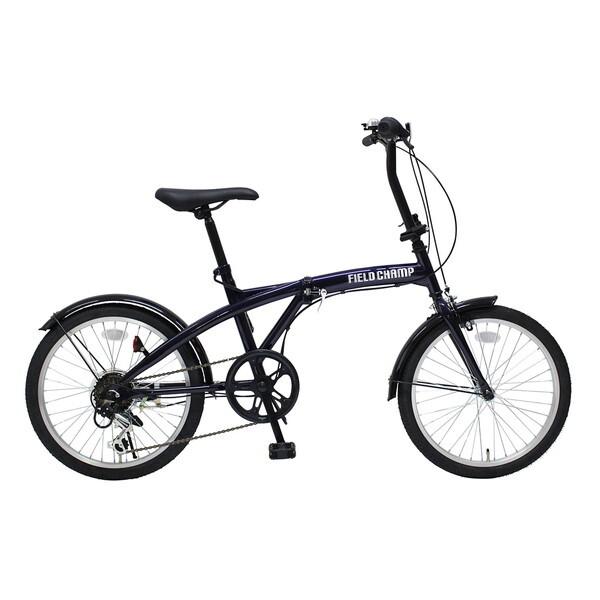 FIELD CHAMP MG-FCP206BL 20インチ6段折畳み自転車BL ダークブルー ミムゴ メーカー直送