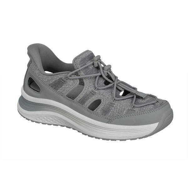 VENUS TX GRAY-MEDIUM OF64402M 7 24.0cm Orthofeet [ハンズフリーシューズ]