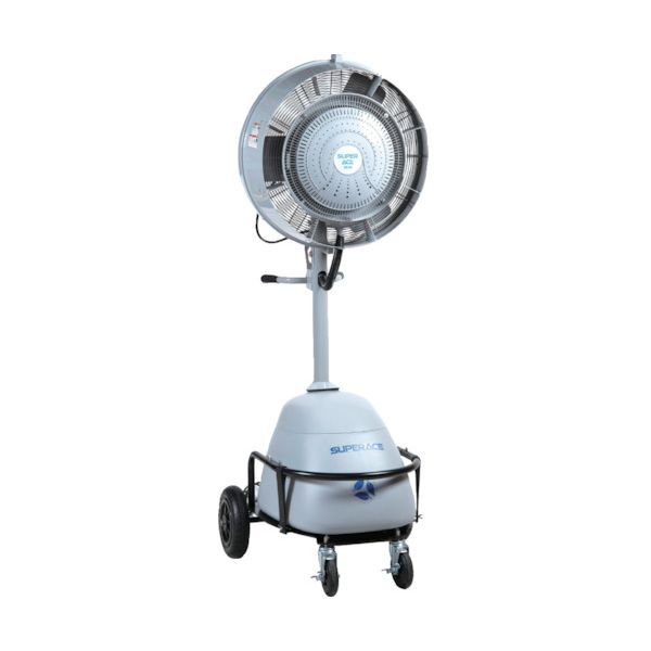SFC114 スーパー工業 [100Vミスト発生機 SFC-114 簡易移動式ファンタイプ] メーカー直送