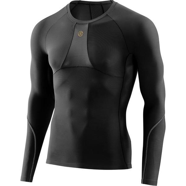 スキンズ SKINS メンズ コンプレッションウエア SERIES-5 トップロングスリーブ ブラック S 18121510 019