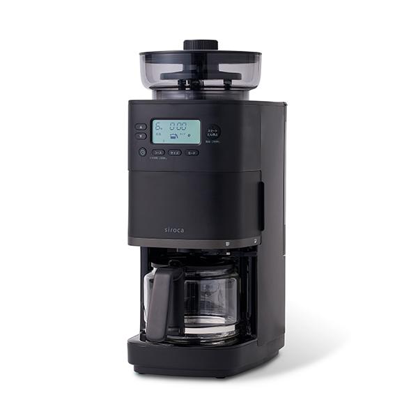 CM-6C271 siroca ブラック カフェばこPRO [コーン式全自動コーヒーメーカー (6杯分)]