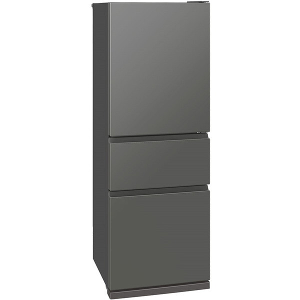 冷蔵庫 330L 右開き MR-CX33K-H マットアンバーグレー CXシリーズ