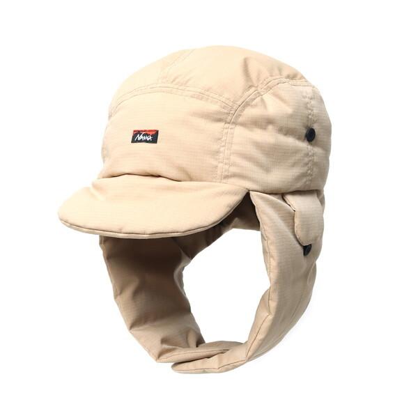ナンガ HINOC RIPSTOP DOWN EAR FLAP CAP BEG FREE NA2441-3B101-A N0002981 NANGA [キャップ]