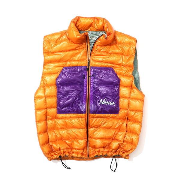 ナンガ ULTILIGHT DOWN VEST PACKABLE ORG N2530-0B073C N0005469 NANGA Mサイズ