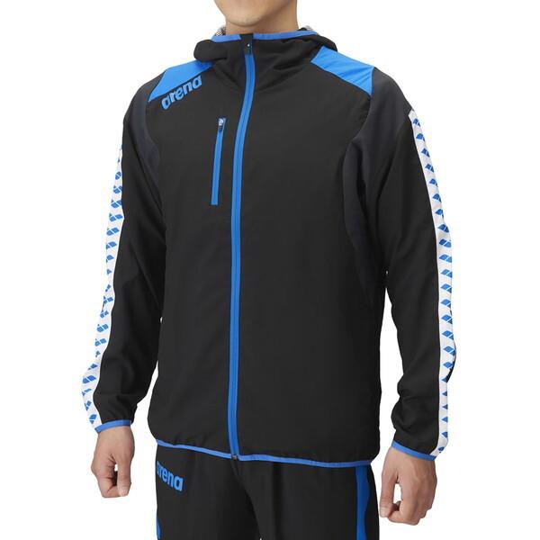 アリーナ 水泳 トレーニングウェア ジャケット ブラック O ASS4JKU001 BKBU ARENA