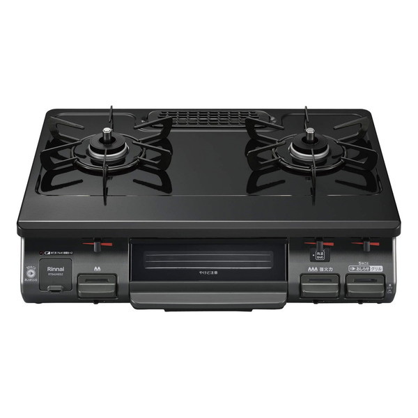 ガスコンロ 都市ガス リンナイ 2口 ワンピーストップ RT64JH6S2-GR-13A 右強火力