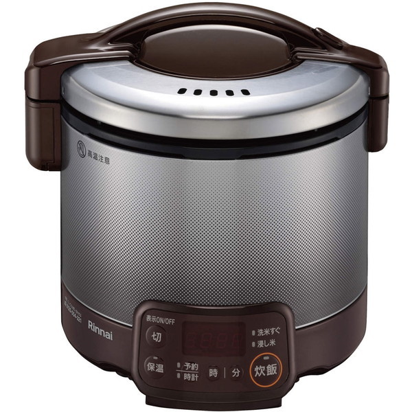 ガス炊飯器 3合炊き リンナイ Rinnai RR-030VQT(DB)-13A ダークブラウン こがまる 都市ガス