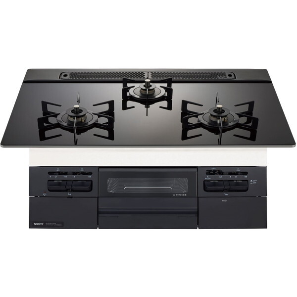 N3WV7RWTP1-LP NORITZ Fami (ファミ) [ビルトインガスコンロ (プロパンガス用・3口・両側強火タイプ・幅75cm)]