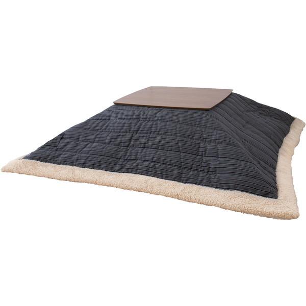 こたつ 布団 正方形 KK-139GY グレー 薄掛けコタツ布団 東谷 メーカー直送