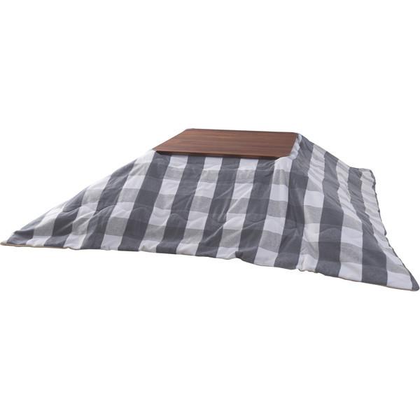 こたつ 布団 正方形 KK-165GY グレー 薄掛けコタツ布団 東谷 メーカー直送