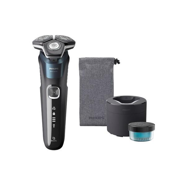 S5889/60 PHILIPS メタリックターコイズブルー 5000シリーズ [ウェット&ドライ電気シェーバー (回転式・充電式)]