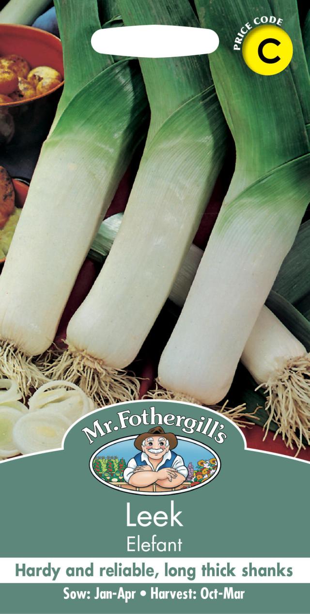 【種子】Mr.Fothergills Seeds Leek Elefant リーク（リーキ）・エレファント ミスター・フォザーギルズシードの ...