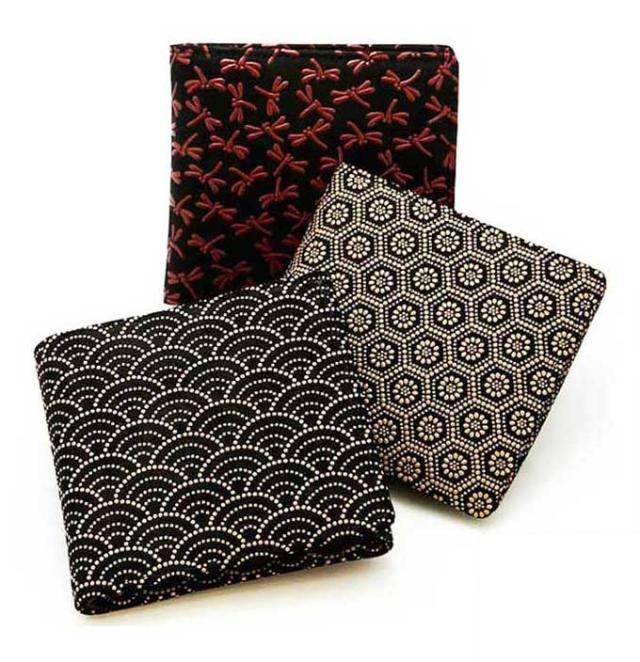 江戸印伝  2つ折り財布 47733  二折り財布  鹿皮  匠の財布  日本製  印傳