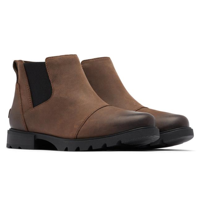 ソレル エミリー スリー チェルシー ウォータープルーフ ショートブーツ レディース タバコ 23.5-25.0cm NL5018-256