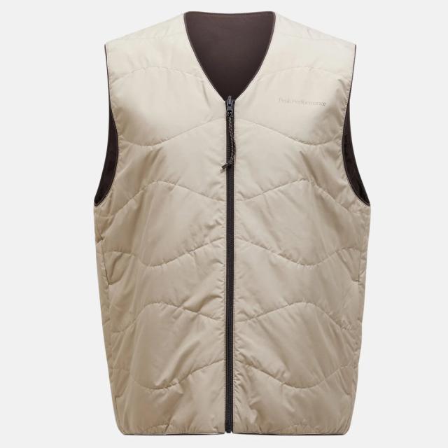 ピークパフォーマンス インサレーテッド リバーシブル ベスト メンズ CLIFF EDGE-AVID BEIGE G79418030