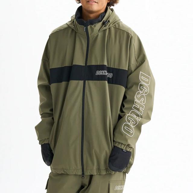 24-25 DC ディーシー シューズ スノーボードジャケット ディーシー スノースタンドジップジャケット カーキ DJK243933-KHA