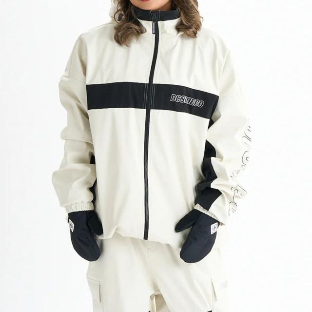 24-25 DC ディーシー シューズ スノーボードジャケット ディーシー スノースタンドジップジャケット ホワイト DJK243933-WHT