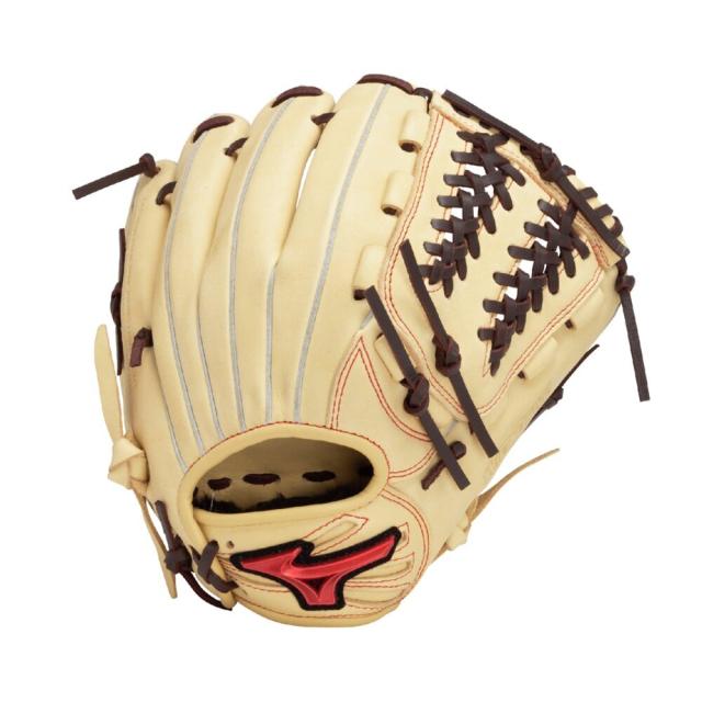 ミズノ 少年野球グローブ オールラウンド用 SSサイズ 右投げ ウィルドライブ レッド IBE 少年軟式グローブ ブロンド×ブラウン ジュニア 小学生 1AJGY32400-8057