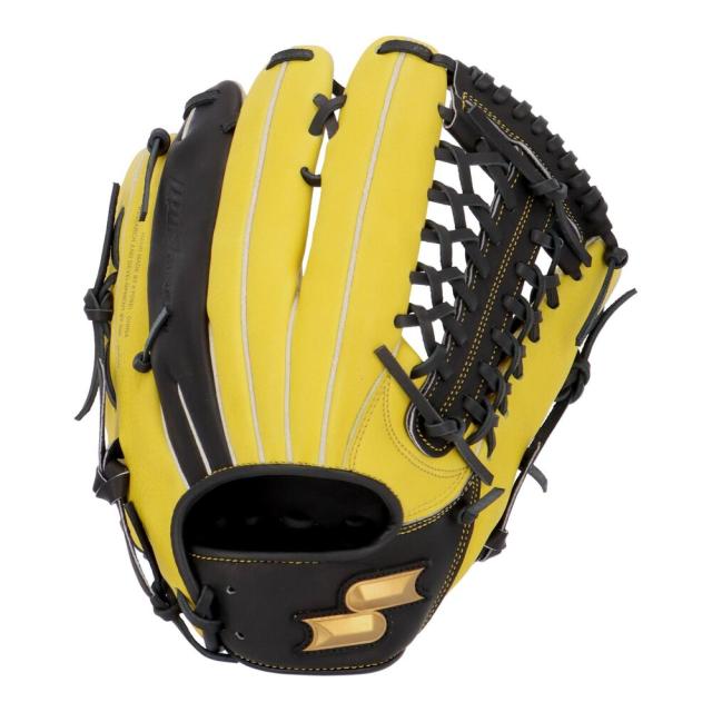 エスエスケイ 一般軟式グローブ 外野手用 ウインドリーム 右投げ LYタン×ブラック 軟式野球 WCG17525-3090-L